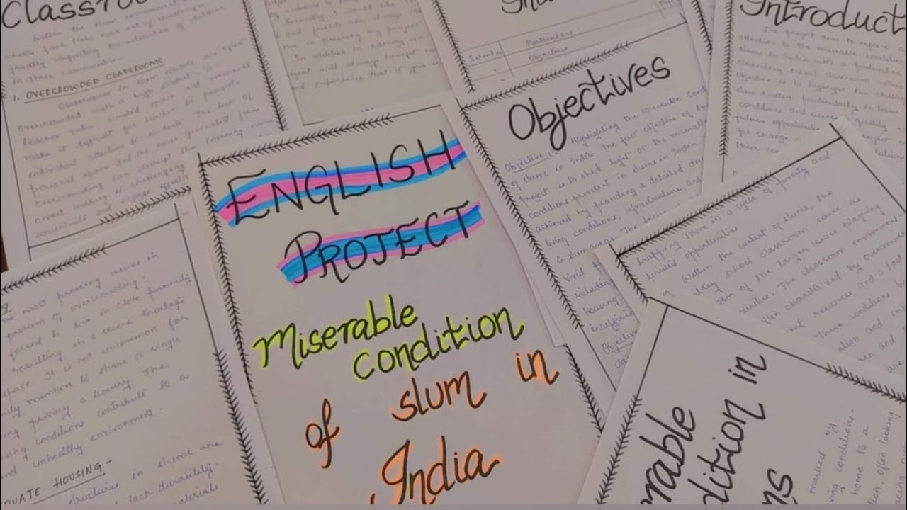 English Project Class XII Miserable Condition of Slum in India - YouTube