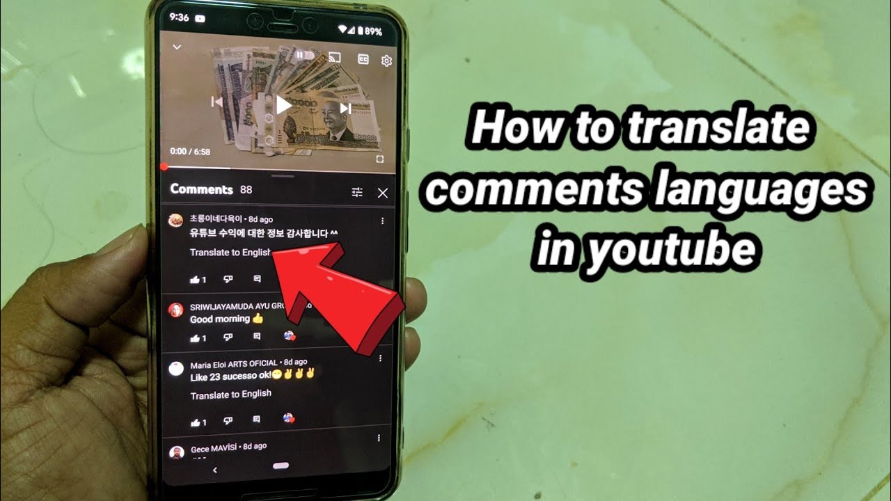 How to translate comments languages in youtube , របៀបបកប្រែ comments ...