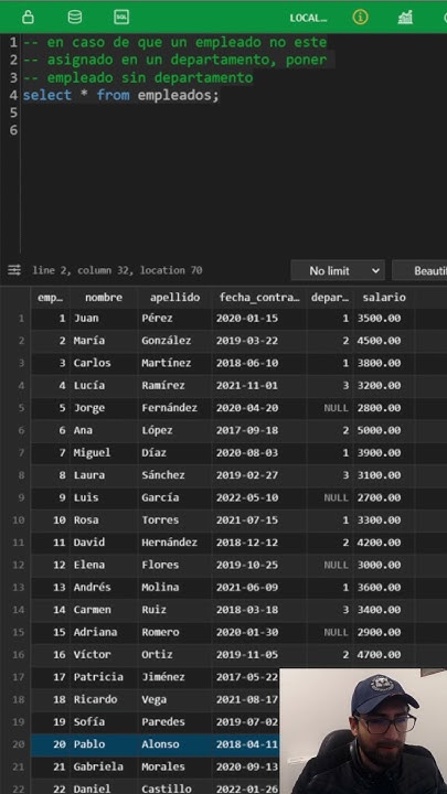 Aprende SQL parte 29 #sql #basesdedatos #backend - YouTube