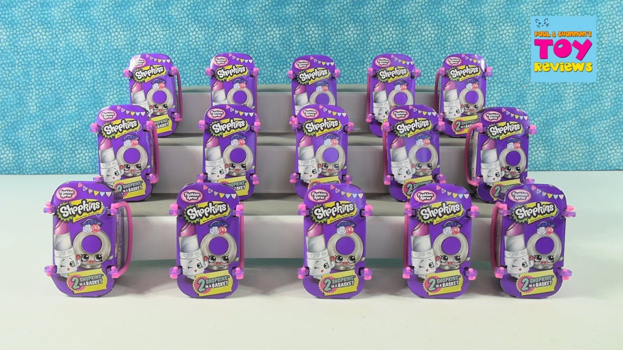 Shopkins Fashion Spree Blind Bag Palooza Unboxing Review | PSToyReviews ...