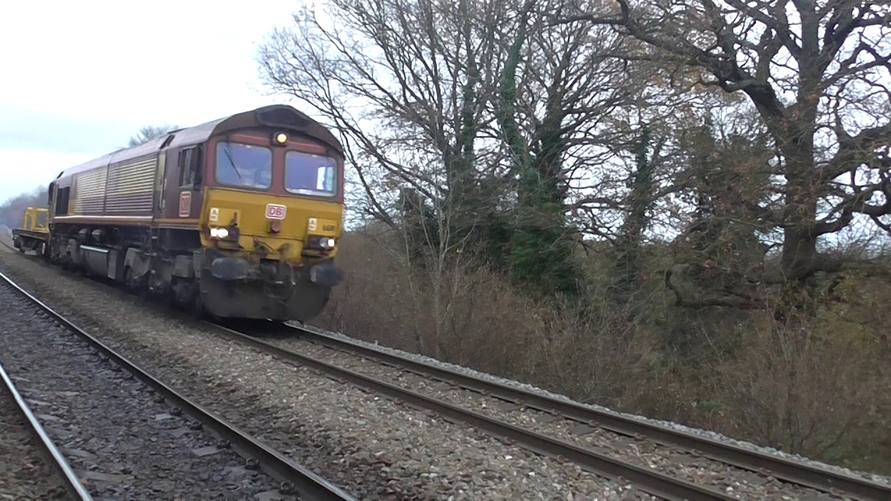 DB Cargo UK Class 66 no: 66111 @ Dilton Marsh {6O41} 06/12/2017. - YouTube