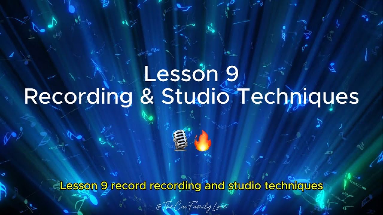 Rap Lesson 9: Recording & Studio Techniques 🎙️🔥 - YouTube
