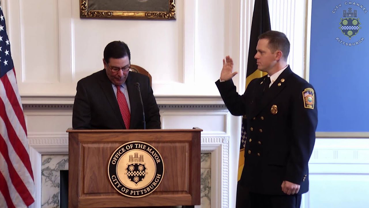 City of Pittsburgh Bureau of Fire Promotion Ceremony - 1/5/16 - YouTube