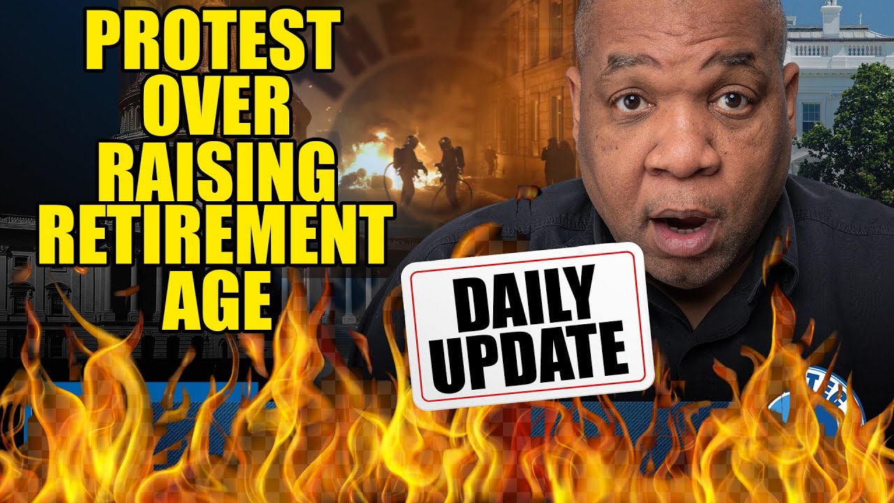 Protest Breaks Out Over Raising The Full Retirement Age - YouTube