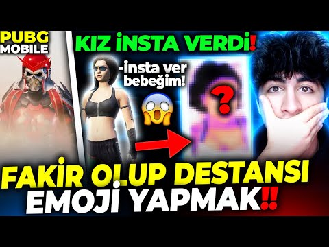 FAKİR OLUP DESTANSI EMOJİ YAPMAK!! 😂 ( YENİ SEVGİLİMİ BULDUM?? 😱 ) - PUBG Mobile