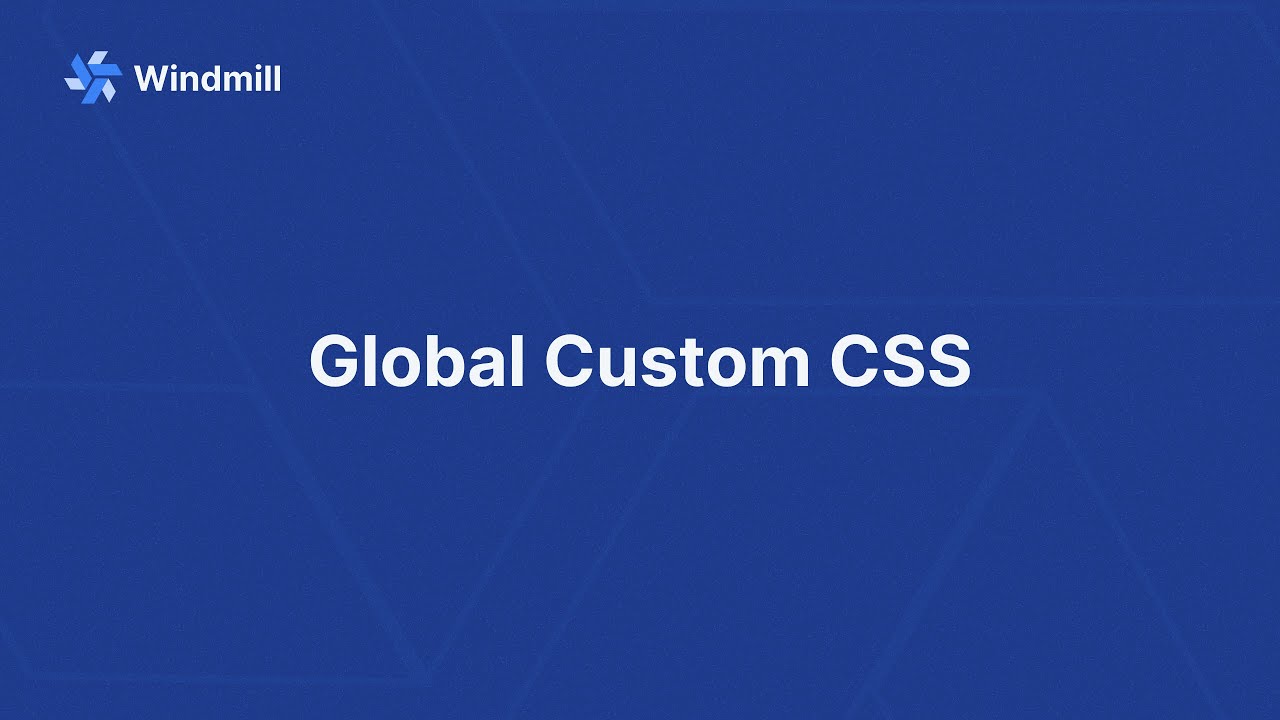 Global Custom CSS - YouTube