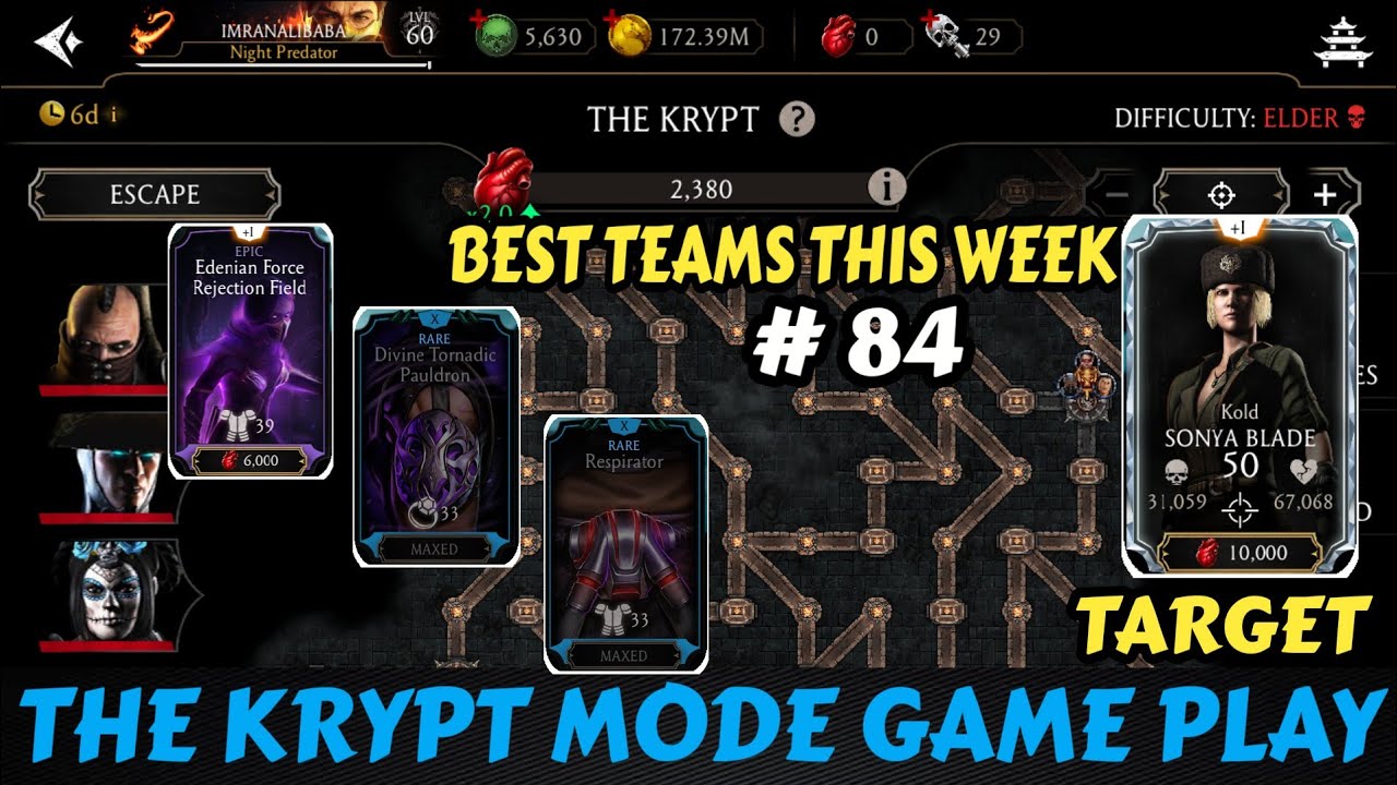 Mk Mobile | Krypt Mode Game Play | Level Elder Bosses | Ep 84 #mkmobile #games #shaokhangaming ...