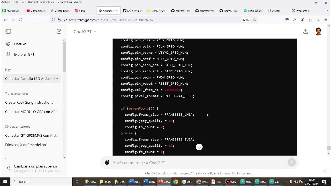 ESP32-CAM con cámara OV2640 en Arduino IDE Servidor web Fatimars Robótica IES Monterroso - YouTube