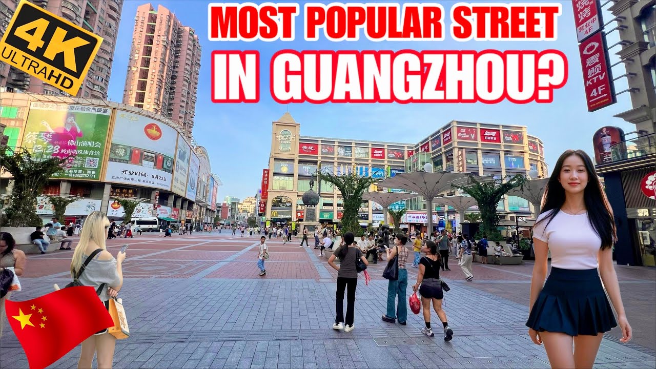 Famous Shangxiajiu Pedestrian Street in Guangzhou, China | Walk Tour ...