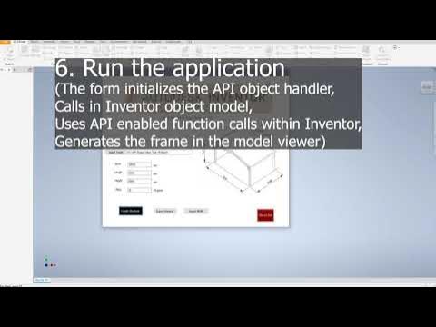 Warehouse frame design using Autodesk Inventor API - YouTube
