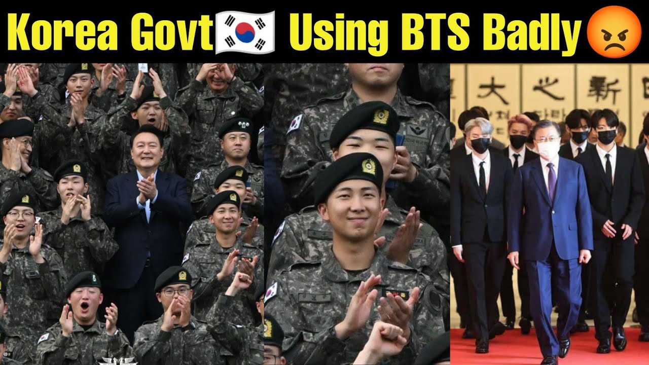 Korean Govt. Using BTS Badly 😡 BTS RM Angry on Korea President 💔 BTS ...