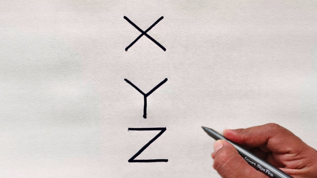 How to Draw Flower and pot From XYZ | Easy Flower And Pot Drawing For ...