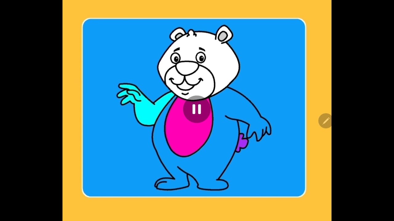 69 , coloring and knowledge BEAR , JUMO ART - YouTube