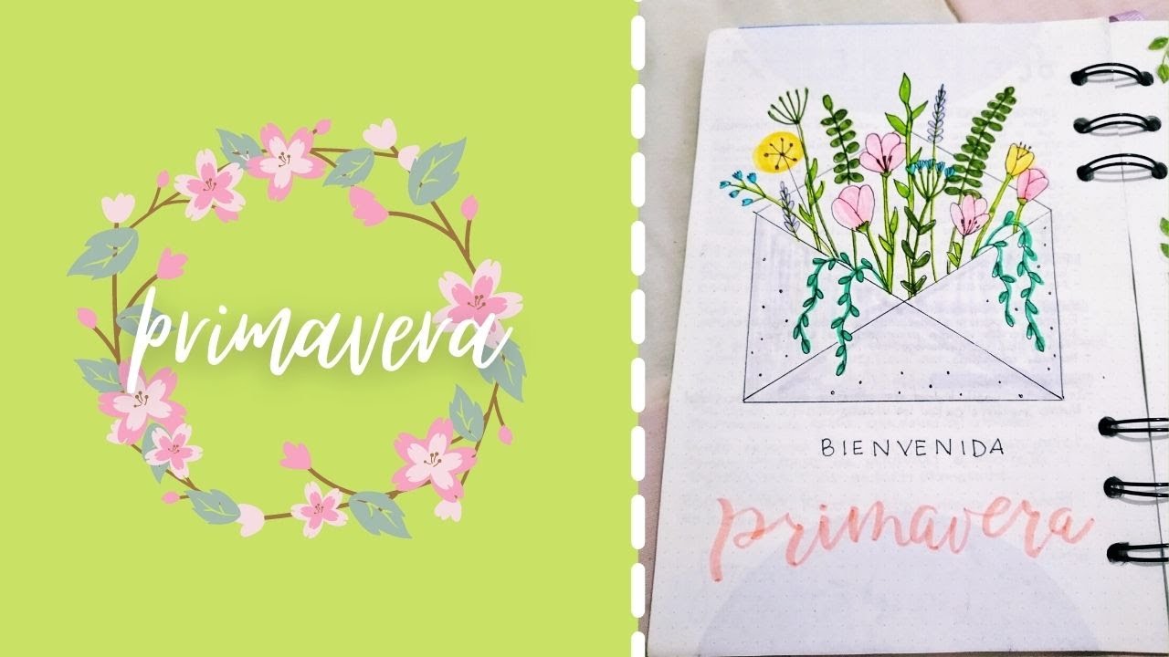 🌺PORTADA PRIMAVERA🌺/Bullet Journal Pagano/ ZombyWitch - YouTube