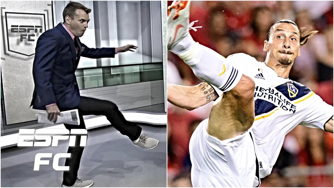 Dan Thomas tries to re-create Zlatan Ibrahimovic's acrobatic goal ...