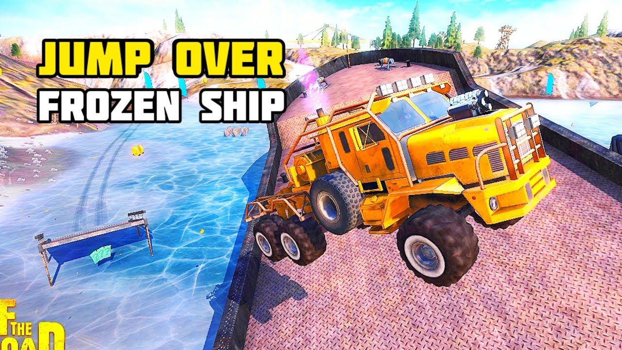 TRUCKS TRY TO JUMP OVER THE FROZEN CARGO SHIP | NEW OFF THE ROAD OPEN ...