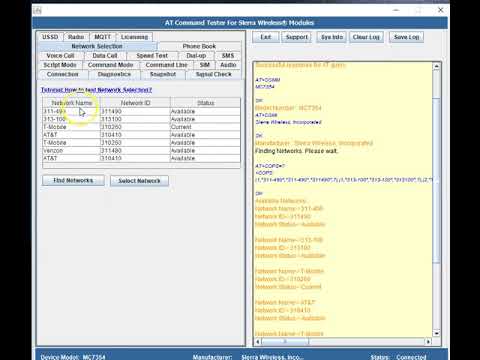 Network Selection with Sierra Wireless Modules
