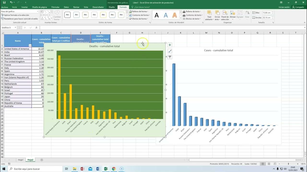 Gráficos Excel 2016 - YouTube