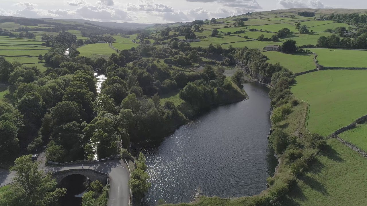 Greenfoot quarry and Stanhope railway by drone. Abandoned places UK ...