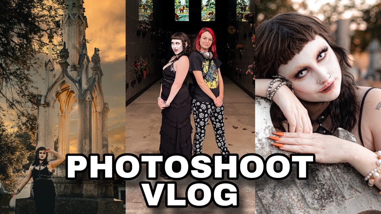 PHOTOSHOOT VLOG | Behind the scenes of a Goth Photoshoot - YouTube