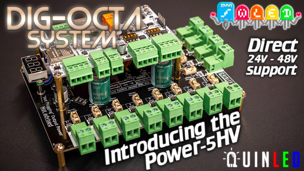 💡QuinLED💡Dig-Octa Power-5HV introduction - YouTube
