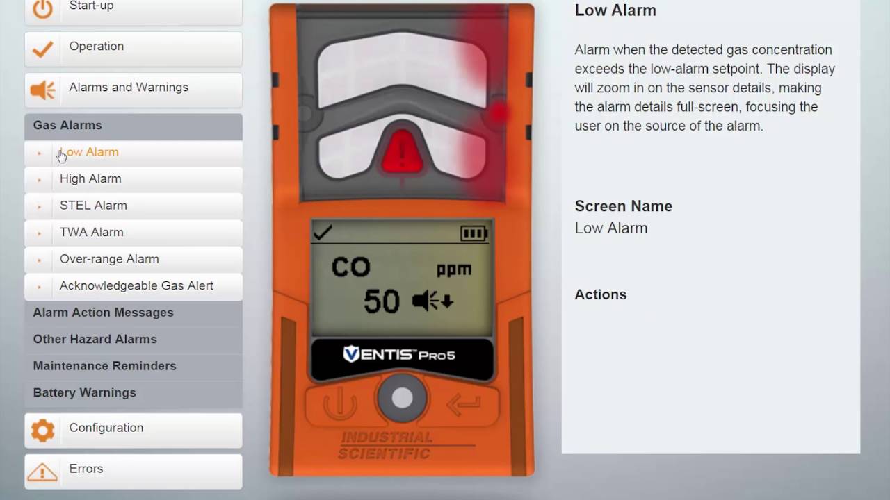 Ventis Pro Sensor Alarms and Gas Alerts - YouTube