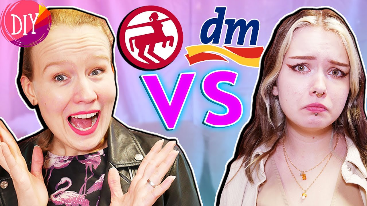 24 STUNDEN nur ROSSMANN vs DM essen! Food Challenge mit Kathi & Katja ...