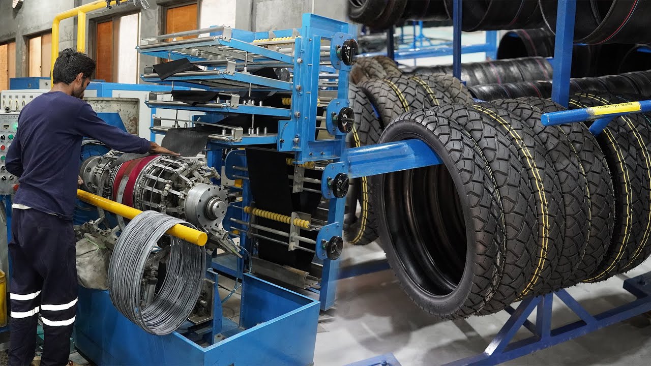 The Most Amazing Process of Motorcycle Tyres Making in Pakistan By ...