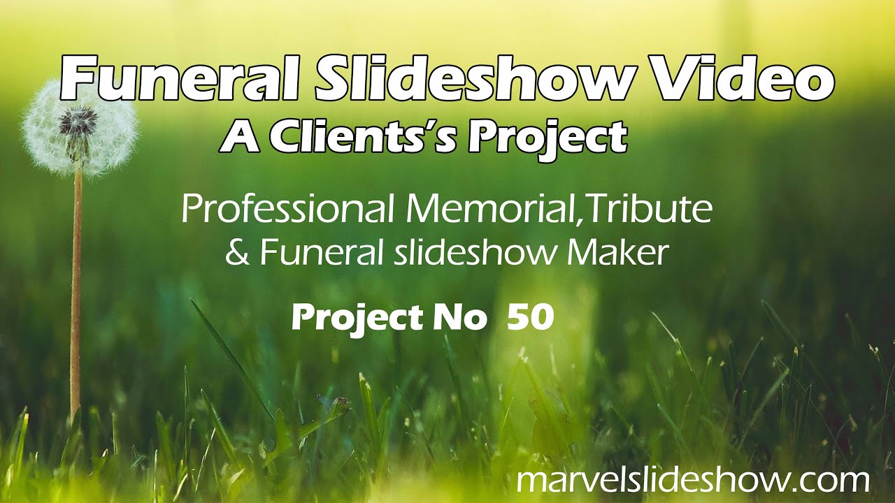 Funeral slideshow video , Memorial Slideshow ,Funeral slideshow ...