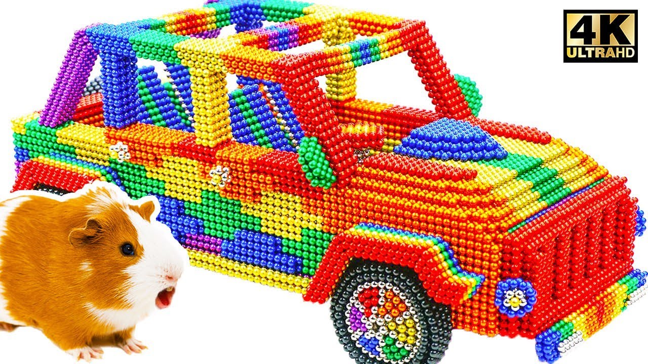 DIY - Build Super Cool Rainbow Mini Cooper For Pets From Magnetic Balls ...