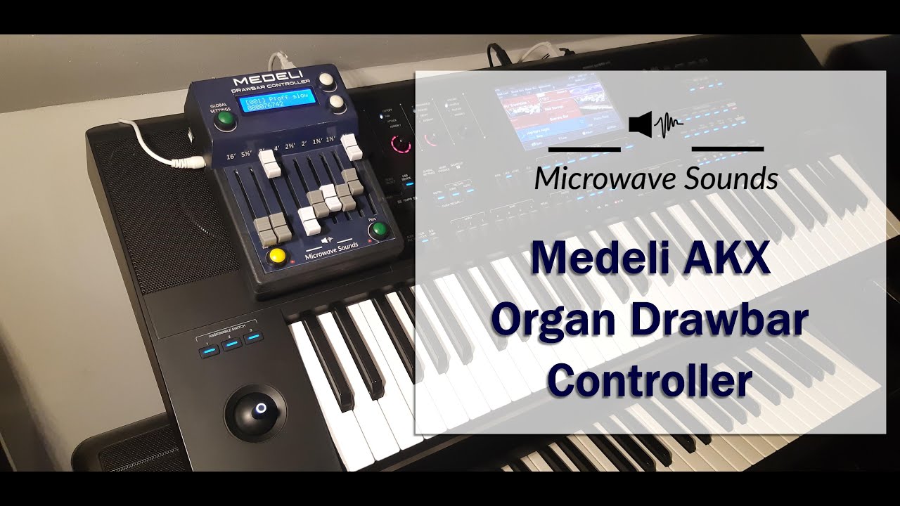 Medeli AKX 10 - Real Organ Drawbar Controller (English) - YouTube