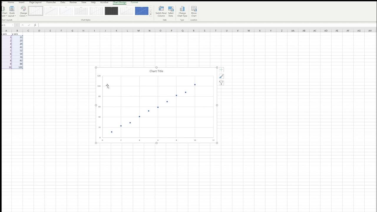 Basic Graph Excel - YouTube