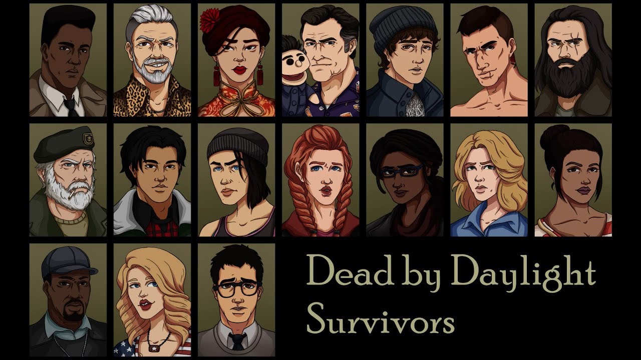 Dead by Daylight Survivors Speedpaint - YouTube
