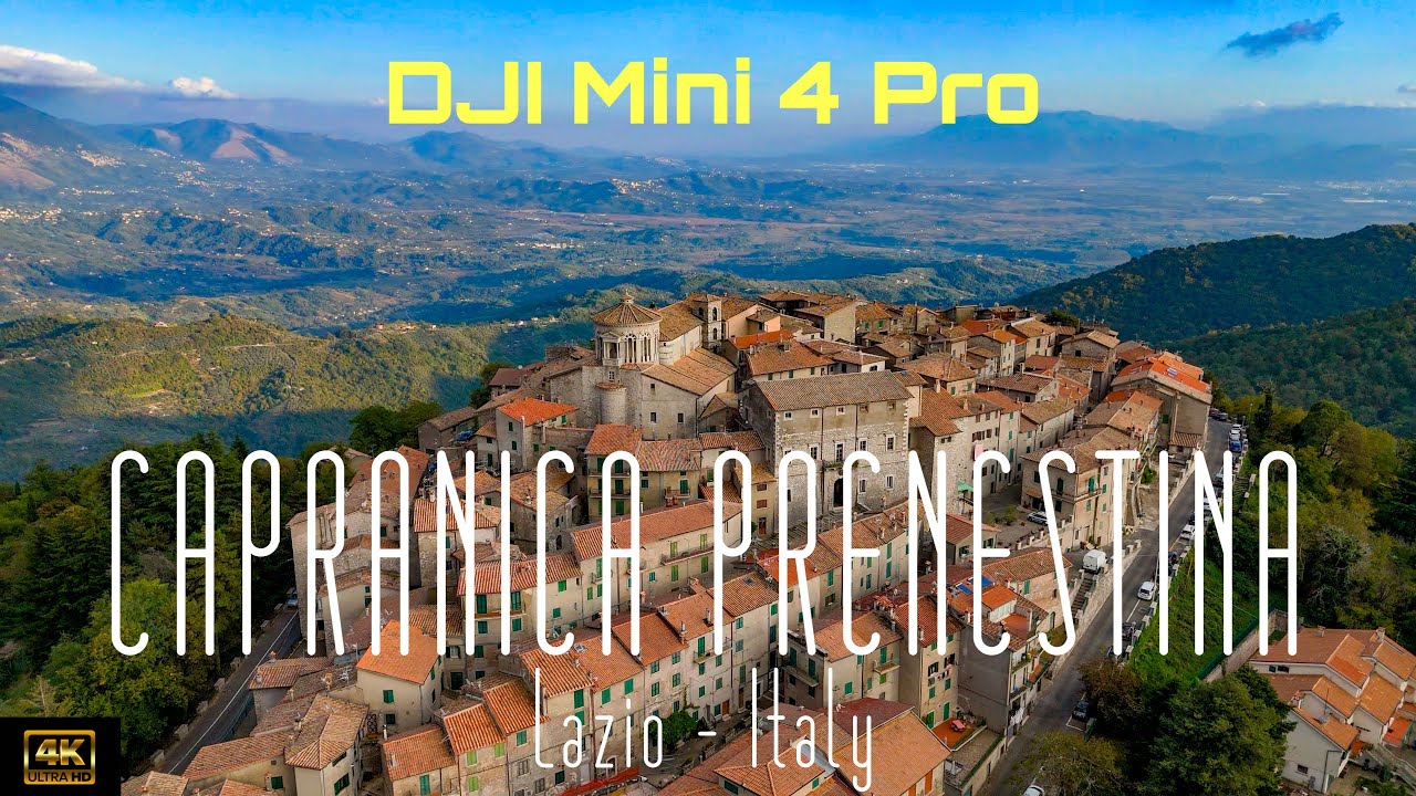 🇮🇹 DJI Mini 4 Pro | 4K drone video of Capranica Prenestina, Lazio ...