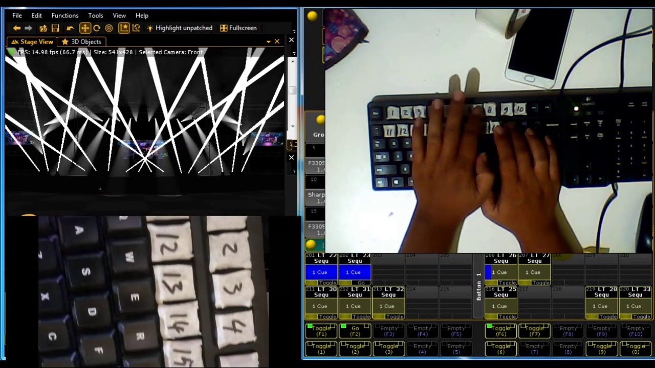 grandMA 2 Xbutton in keyboard - YouTube