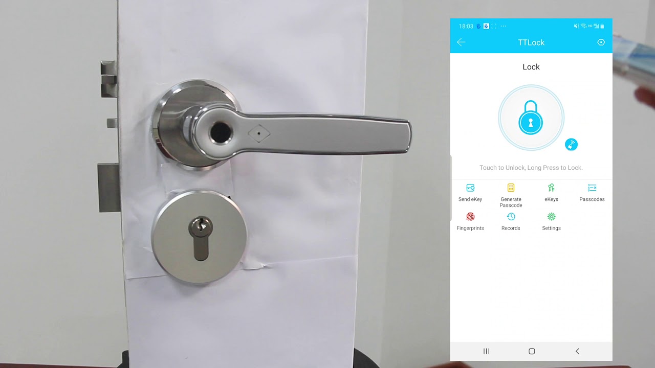 Smart lock APP programming instruction- D1580 - YouTube
