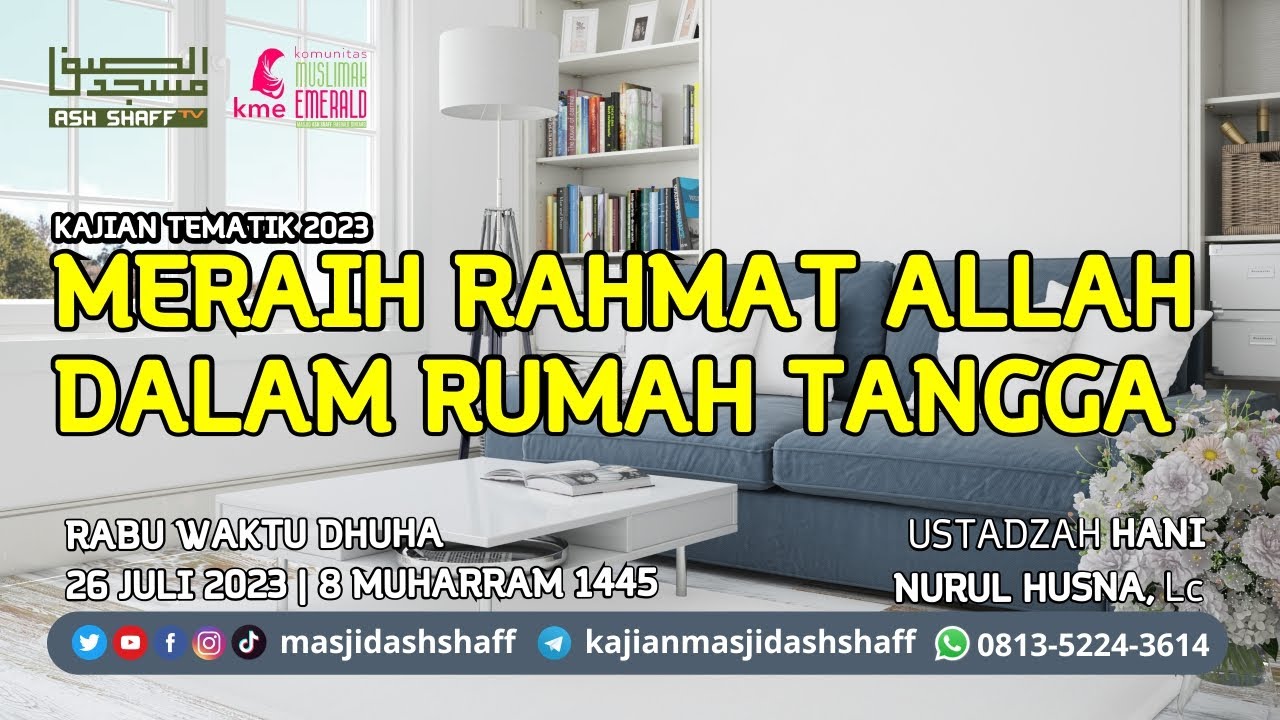 [LIVE] Tematik: Meraih Rahmat Allah dalam Rumah Tangga | Ustadzah Hani ...