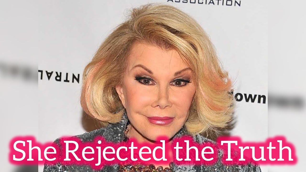 JOAN RIVERS HEARD THE TRUTH BEFORE SHE DIED #jesus #god #jesuschrist #faith #hope #love #life ...