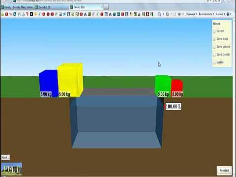 Lesson on density and instructions for PhET simulation lab on density ...