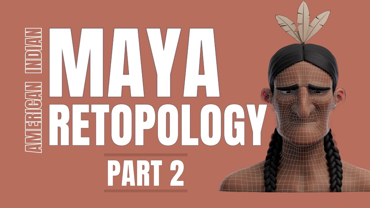 Maya Timelapse : Stylized Character Bust - Part 2 - Retopology - YouTube