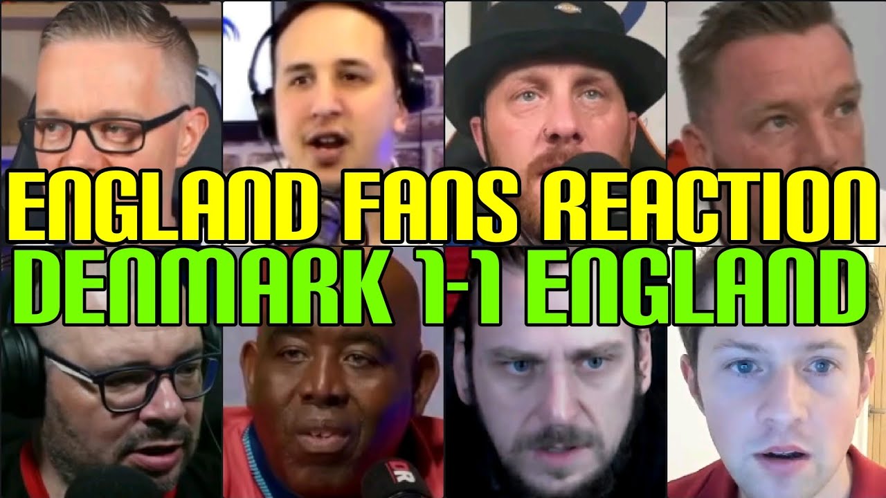 ANGRY 🤬 ENGLAND FANS REACTION TO DENMARK 1-1 ENGLAND | FANS CHANNEL ...