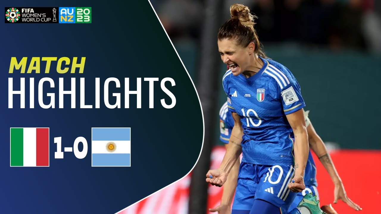 Italia-Argentina (1-0), Cristiana Girelli Goal & Highlights, FIFA Women ...