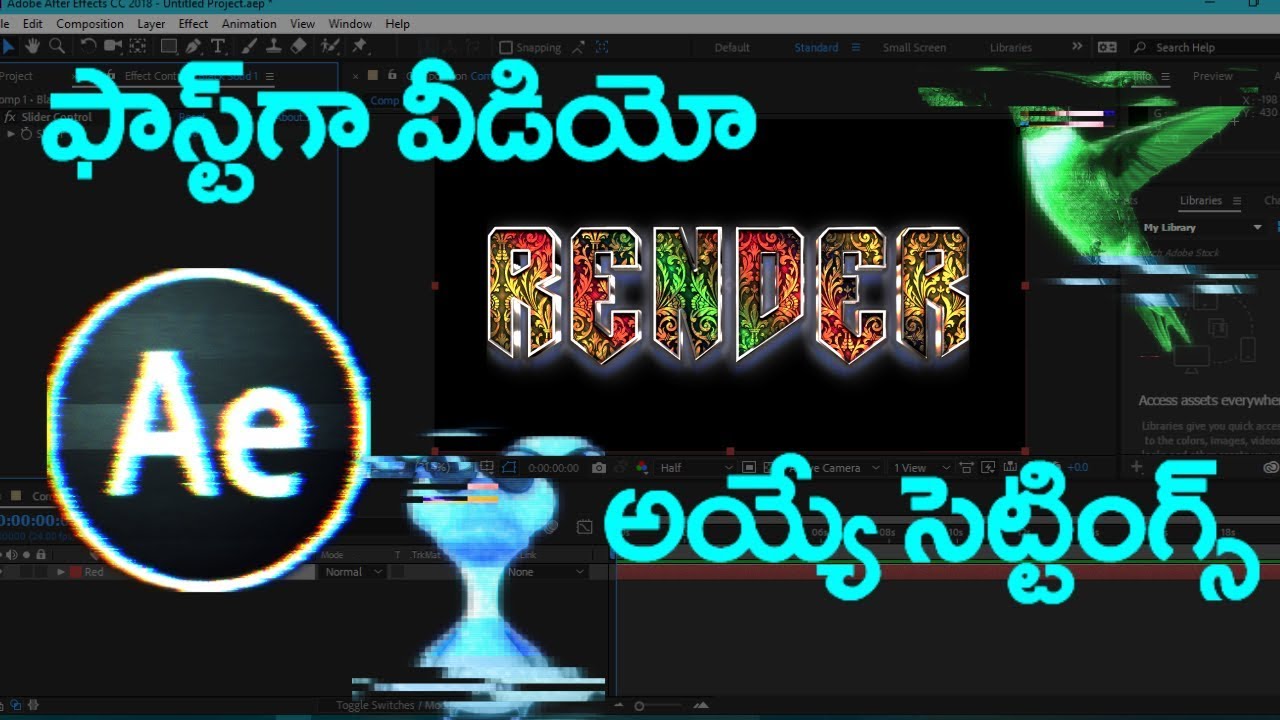 After Effects Fast Render Settings // UHD 2160p // 4K - YouTube