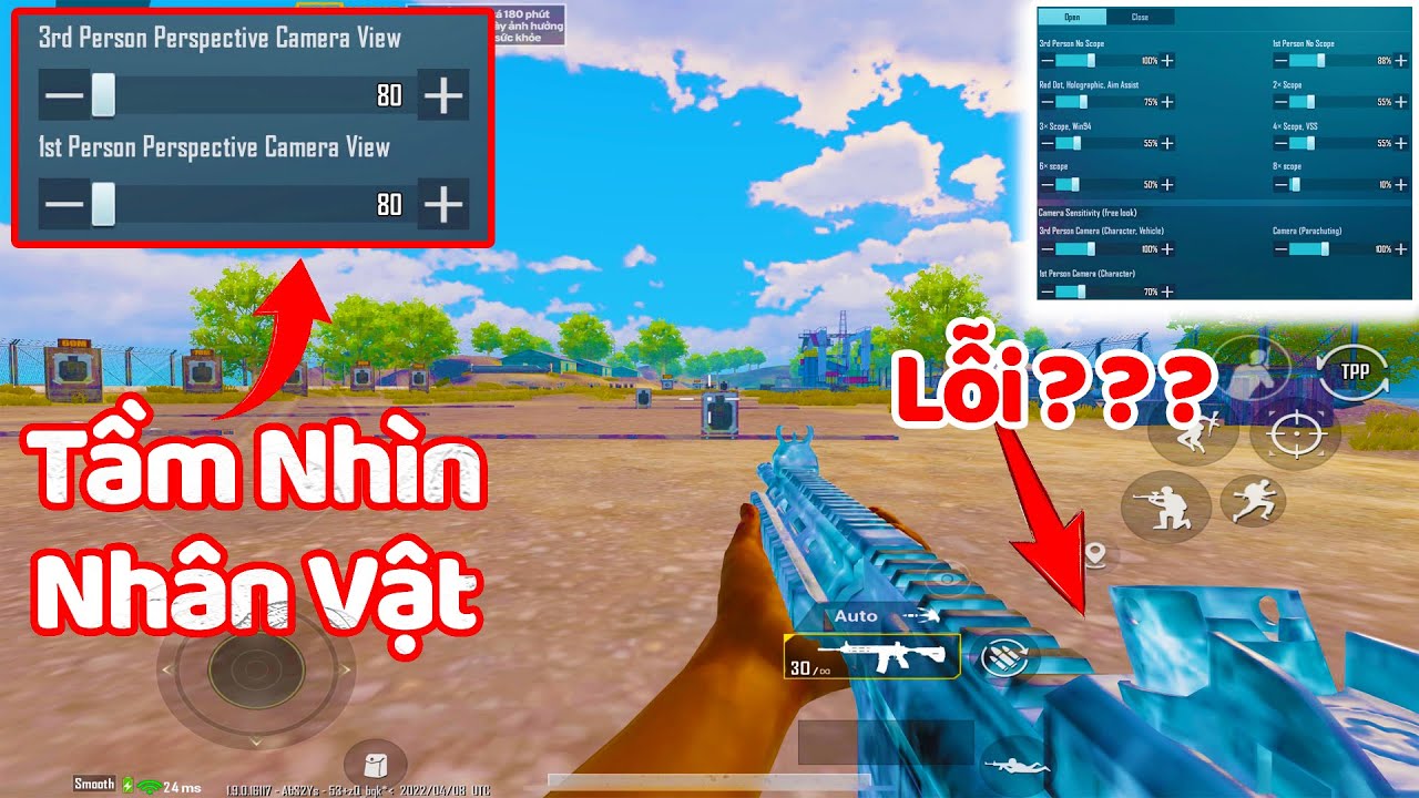 PUBG Mobile - Show Setting Giải Thích Về Nút Di chuyển và Tăng Giảm Tầm ...