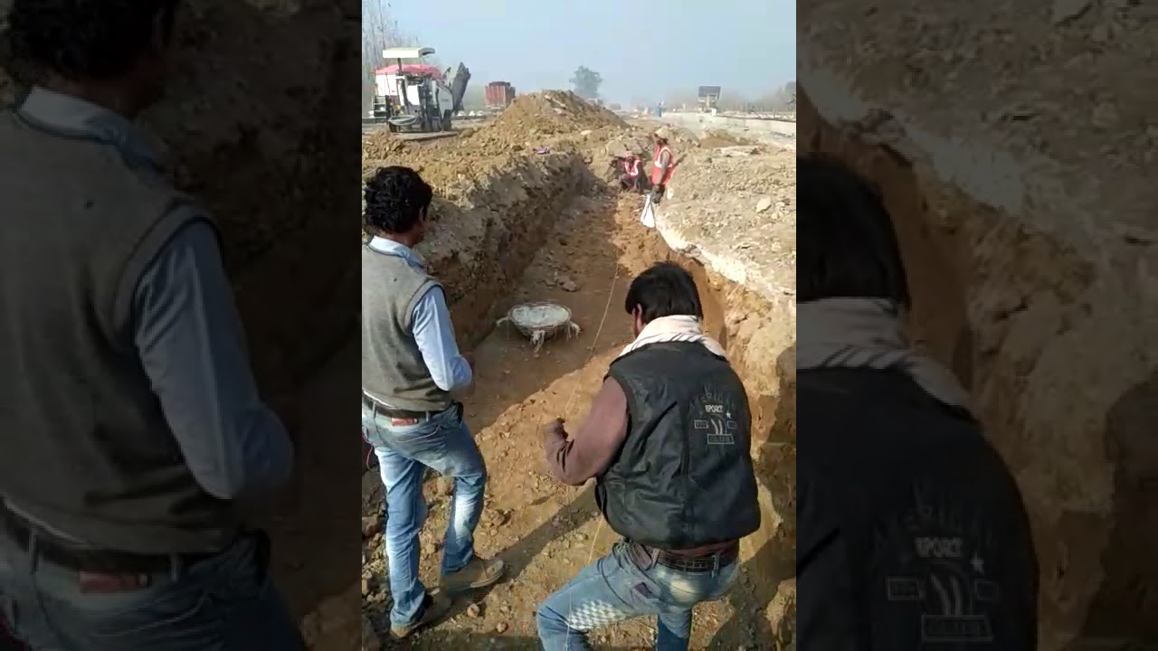 Building construction: footing center line marking - YouTube