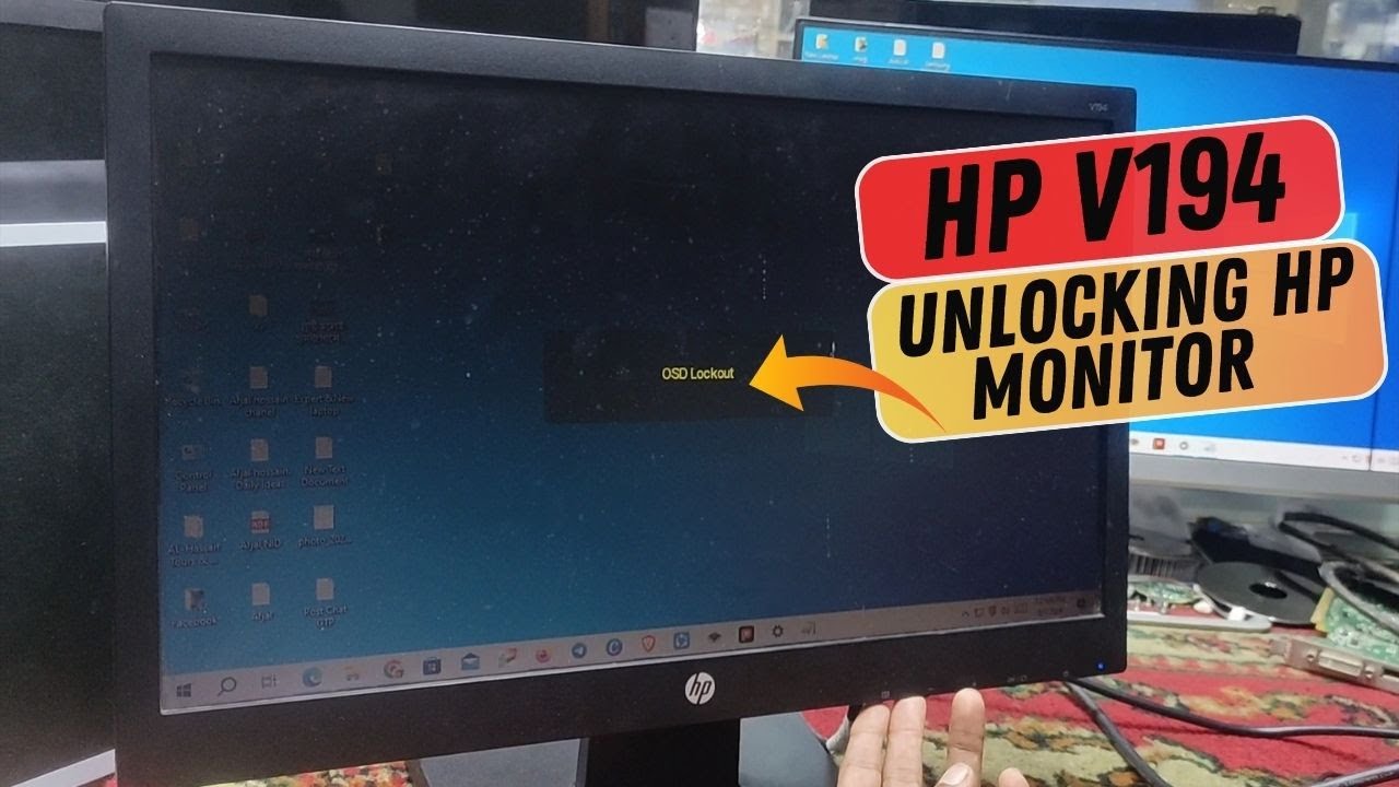 Unlocking HP Monitor V194 OSD Lockout: Problem Solved || Created by ...