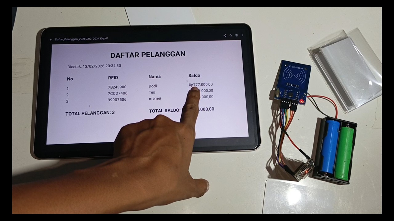 Cara Membuat System Pembayaran RFID EMONEY di ESP32 dan Aplikasi ...