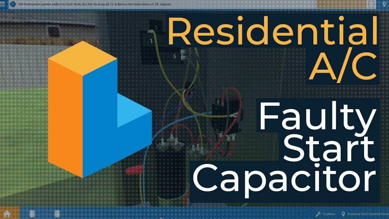 How to Replace a Faulty Start Capacitor on a Residential AC - YouTube