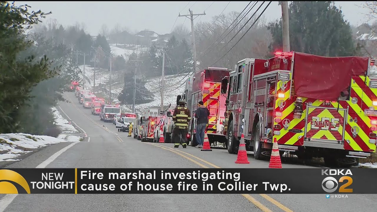Fire Marshal Investigating Collier Twp. House Fire - YouTube