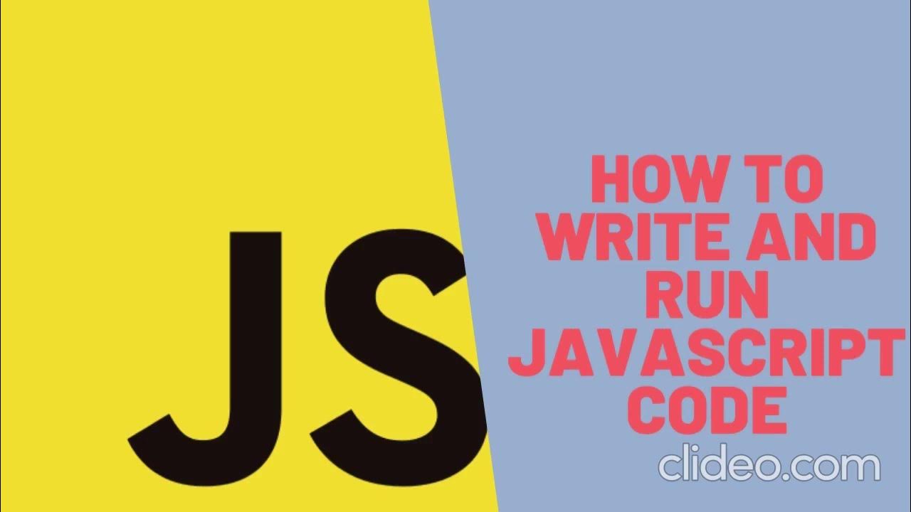 How to write and run JavaScript code using notepad - YouTube